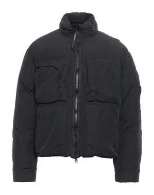 C.P. COMPANY Puffer Jacket With Detachable Hood Black