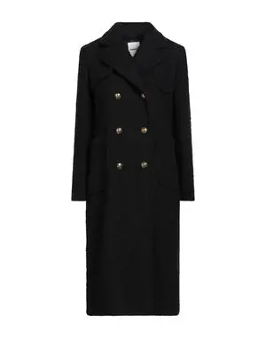 Sandro Coat In Cotton, Synthetic Fibers, Wool, And Alpaca Wool