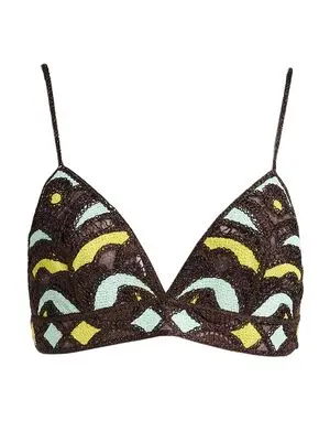 Emilio Pucci Multicolor Knit Crop Top