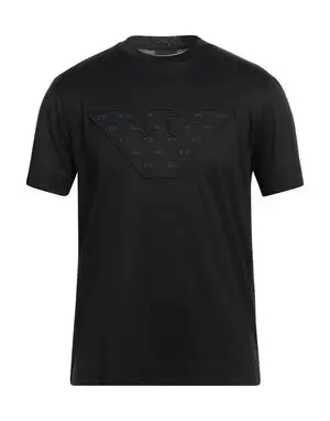 Emporio Armani T-shirt Size Lyocell, Cotton - Black