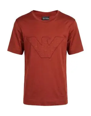 Emporio Armani T-shirt Size Lyocell, Cotton - Brick