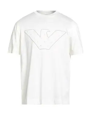 Emporio Armani T-shirt Size Lyocell, Cotton - White