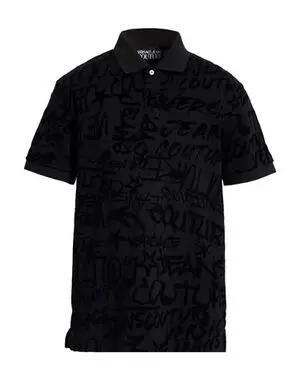 Versace Polo Shirt Size Cotton - Black