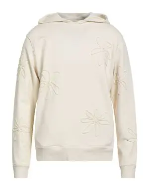 Sandro Cotton Blend French Terry Sweatshirt - White