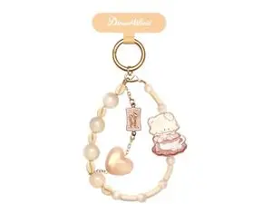 POP MART Dimoo Crush On Coffee Series Whispering Of The Soft Clouds Phone Charm - Multicolor