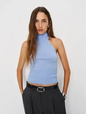 REFORMATION Leni Cashmere Halter Top