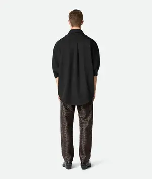 Bottega Veneta Intrecciato Leather Pants