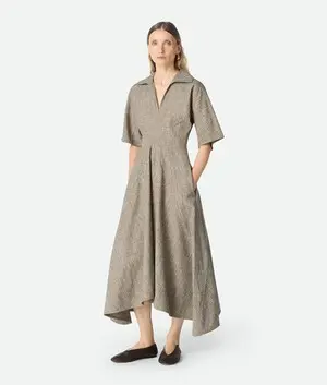 BOTTEGA  VENETA Fleck Viscose Midi Dress
