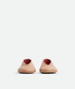 Bottega Veneta Leather Ballerina With Coaxial Detailing