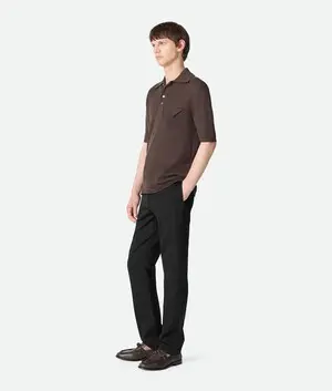 Bottega Veneta Grain De Poudre Straight Leg Pants