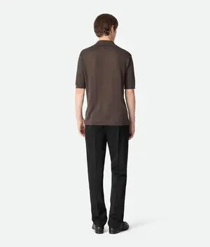 Bottega Veneta Grain De Poudre Straight Leg Pants