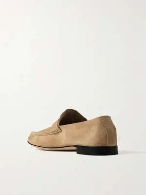 THE ROW Suede Loafers - Beige