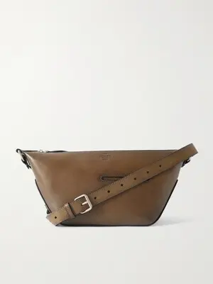 Berluti Toujours Soft Xs Venezia Leather Messenger Bag - Brown