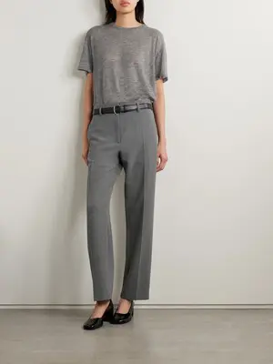 THE ROW Relian Cropped Wool-blend Pants