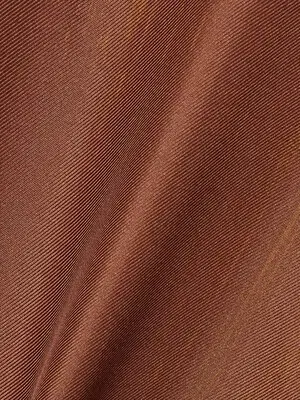 Proenza Schouler Amaya Belted Silk Satin-twill Dress - Brown