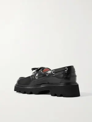 ROGER VIVIER Viv Rangers Buckled Leather Loafers
