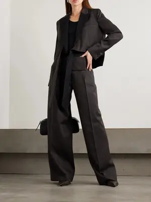 Our Legacy Girdle Pleated Wool Wide-leg Pants