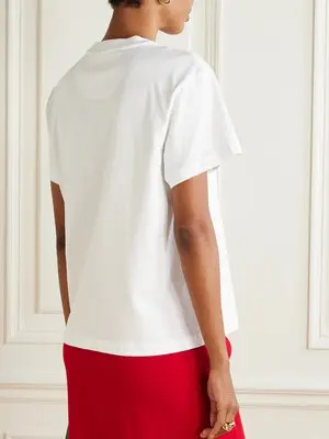 JIL SANDER Three-pack Appliquéd Cotton-jersey T-shirts - Multi