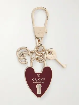 Gucci Enameled Keychain - Gold