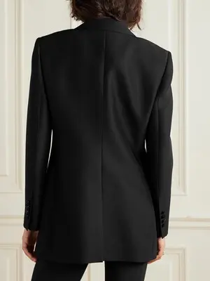 Dolce & Gabbana Wool And Silk-blend Satin Double-breasted Blazer