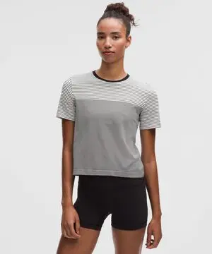 Lululemon Striped Performance Tops For Women