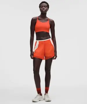 Lululemon Flow Y Mid-support Bra - Cherry Ember