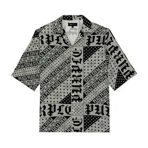 PURPLE BRAND Flag Bandana Shirt