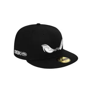 Corteiz X Bbk Storm Newera 59fifty Fitted Cap In Black | Editorialist