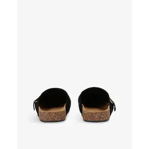 Tory Burch Mellow Suede Mules - Blk/other