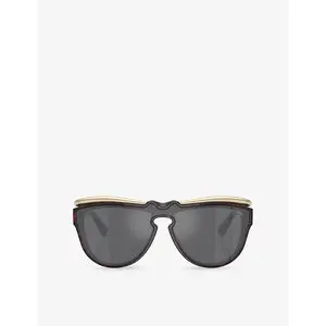 Burberry Pilot-frame Metal Sunglasses - Brown
