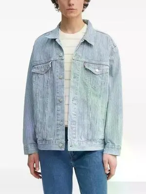 LEVI'S Striped Denim Jacket - Blue