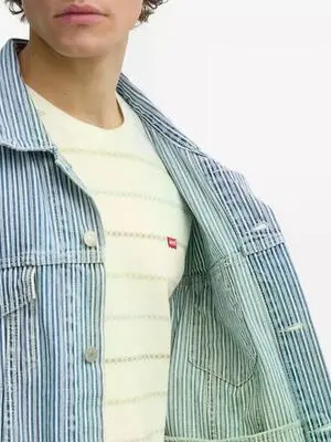 LEVI'S Striped Denim Jacket - Blue