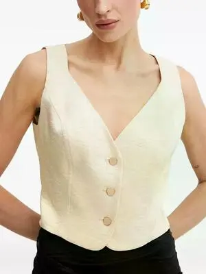 Guess Button-front Sleeveless Top