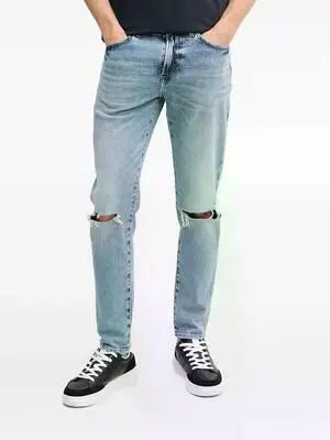 BOSS Straight-leg Jeans With Rips