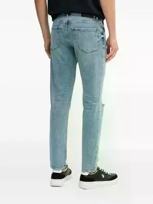 BOSS Straight-leg Jeans With Rips