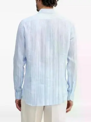 MC2 SAINT BARTH Striped Linen Shirt