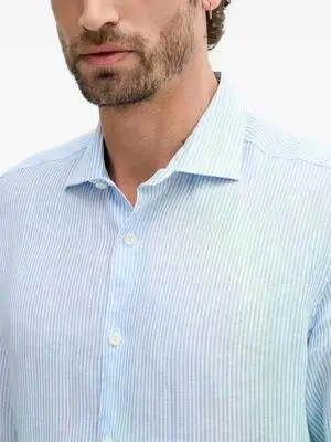 MC2 SAINT BARTH Striped Linen Shirt