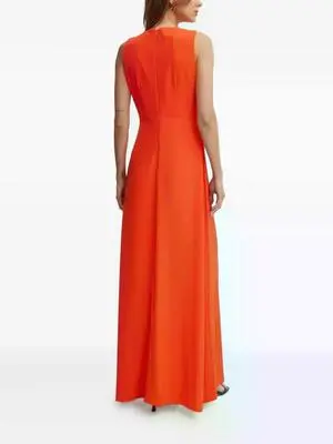 SANDRO FERRONE Pleated Draped Maxi Dress
