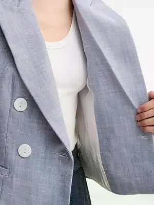 PEDRO DEL HIERRO Double-breasted Linen Blazer
