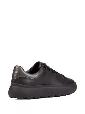 Geox Leather Platform Sneakers
