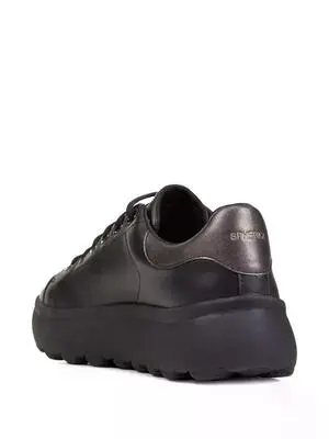 Geox Leather Platform Sneakers