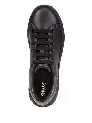 Geox Leather Platform Sneakers