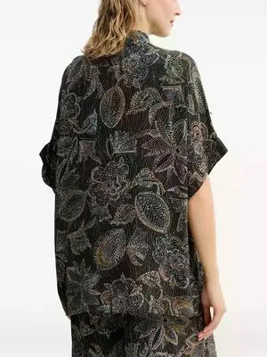 SESSUN Embroidered Print Shirt