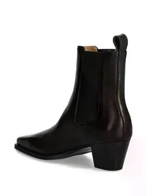 SUMMERY COPENHAGEN Elastic-panel Pointed-toe Boots