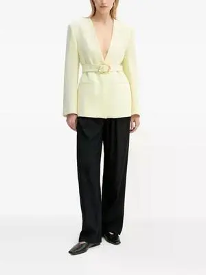 ISABELLE BLANCHE V-neck Belted Jacket
