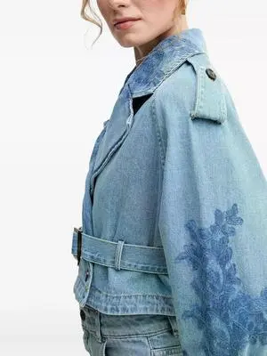 ERMANNO FIRENZE Embroidered Denim Jacket