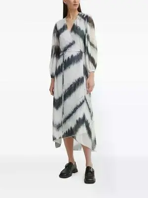 BRUUNS BAZAAR Noriel Tie-dye Wrap Midi Dress