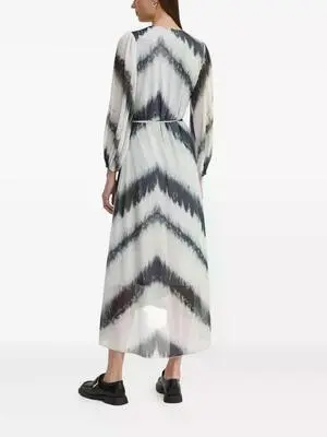 BRUUNS BAZAAR Noriel Tie-dye Wrap Midi Dress