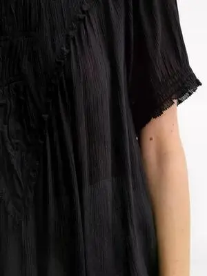 Munthe Perilla Ruffled Top - Black