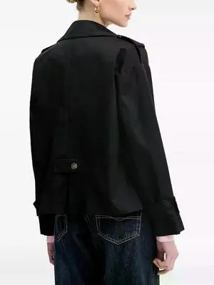 Sisley Double-breasted Cropped Jacket